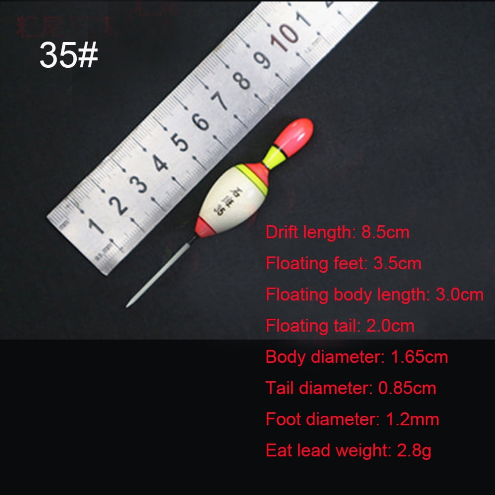 Exquisite Eye-catching Portable Thick tail Fishing Floats Balsa Wood ...