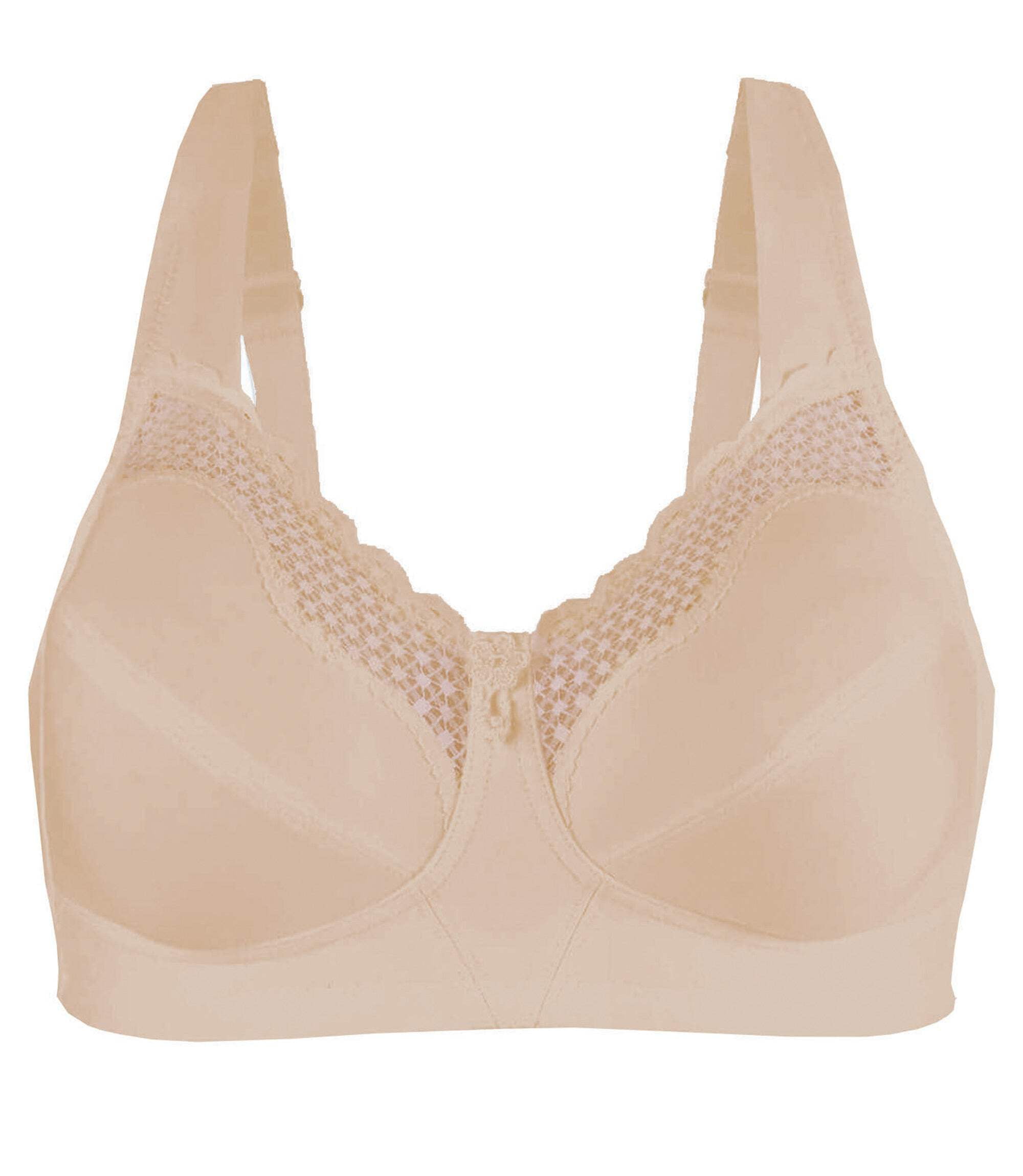 Exquisite Form Fully® Cotton Soft Cup Wirefree Bra With Lace - Style ...