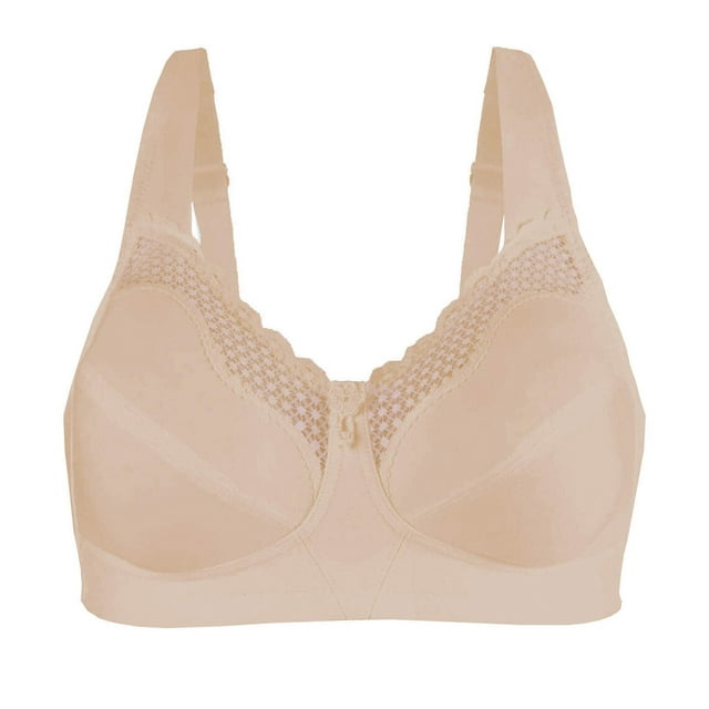 Exquisite Form Fully® Cotton Soft Cup Wirefree Bra With Lace - Style ...