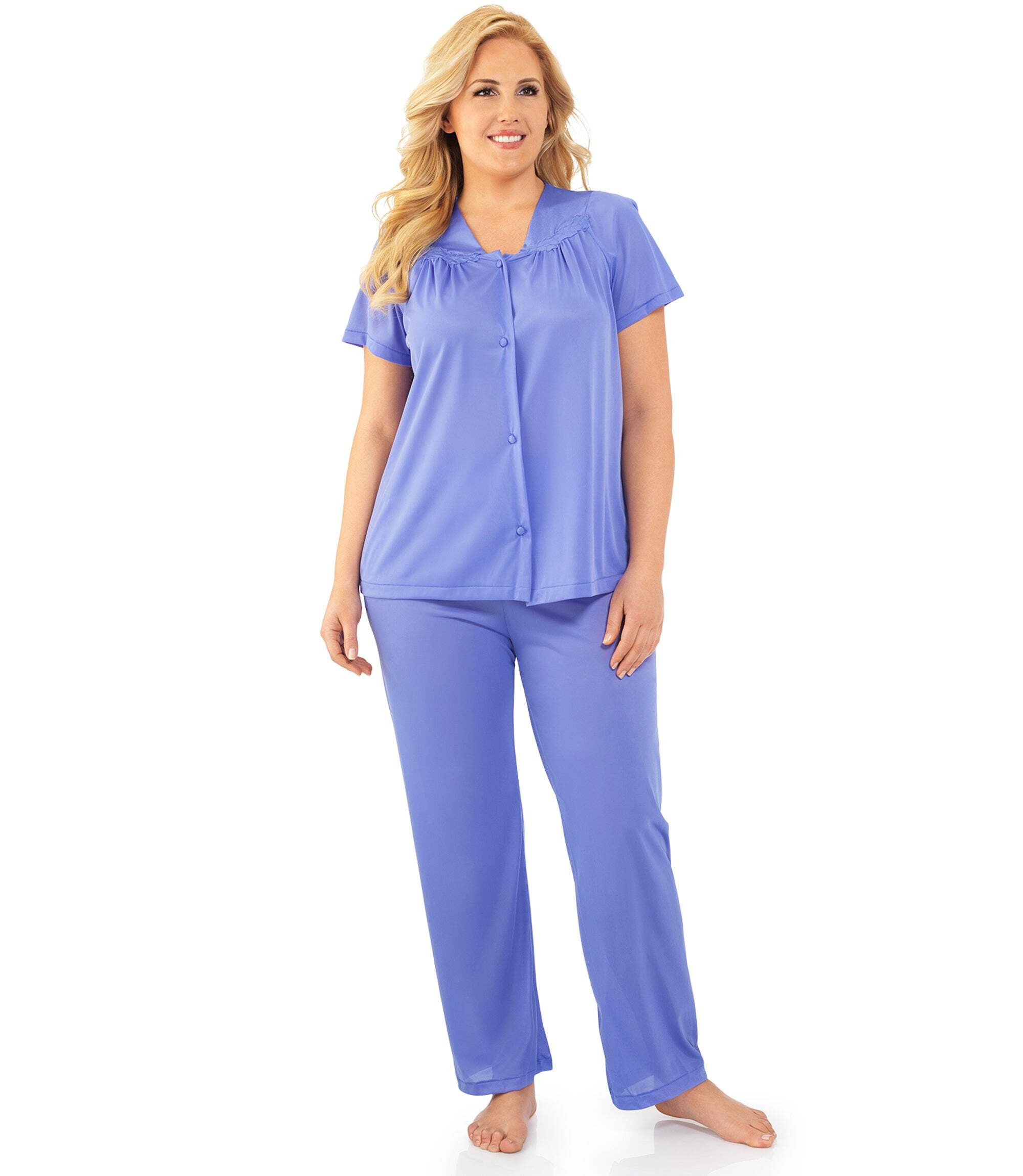 Exquisite Form Women's Lightweight, Breathable Short Sleeve Pajama Set ...