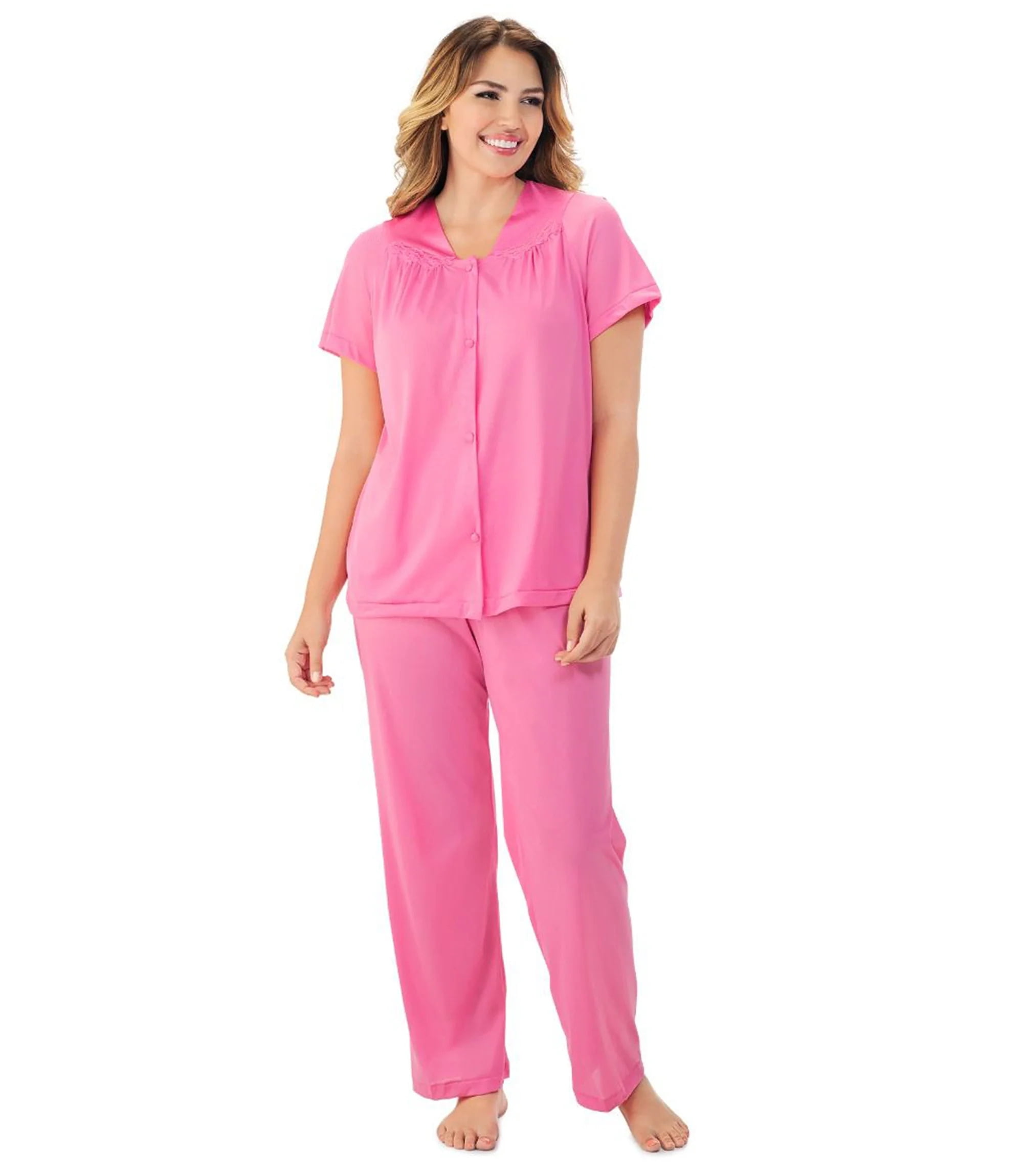 Exquisite Form - Women's Short Sleeve Pajama - Style 90107 - Walmart.com