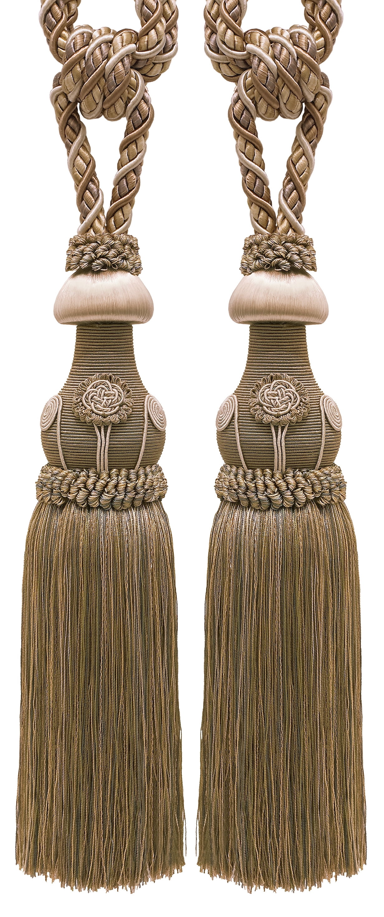 Exquisite Handcrafted Curtain & Drapery Tassel Tieback, Tassel Length ...
