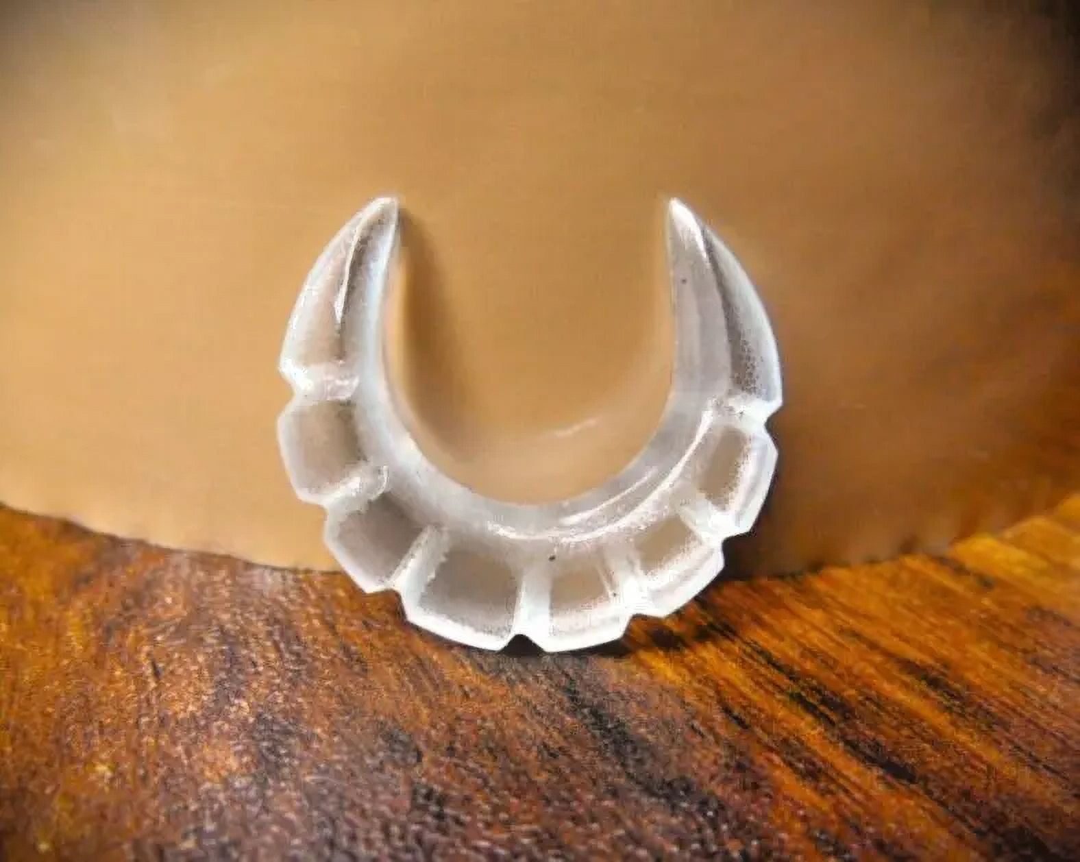 Exquisite Handcrafted Septum Piercing Pincher with White Chalcedony ...