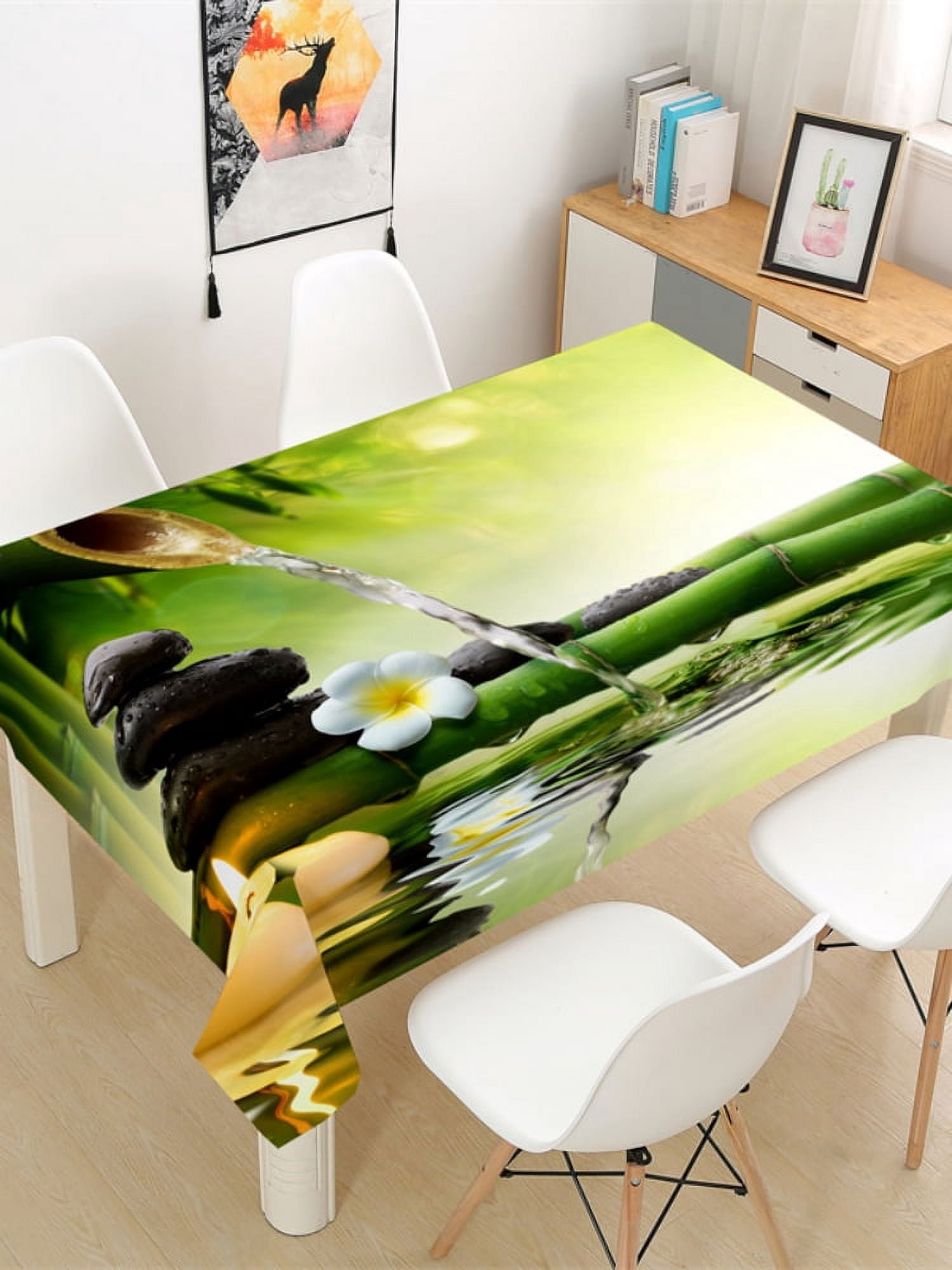 Exquisite Ink ration Tablecloth Restaurant Kitchen Picnic Table Rectangular Household Dining ...