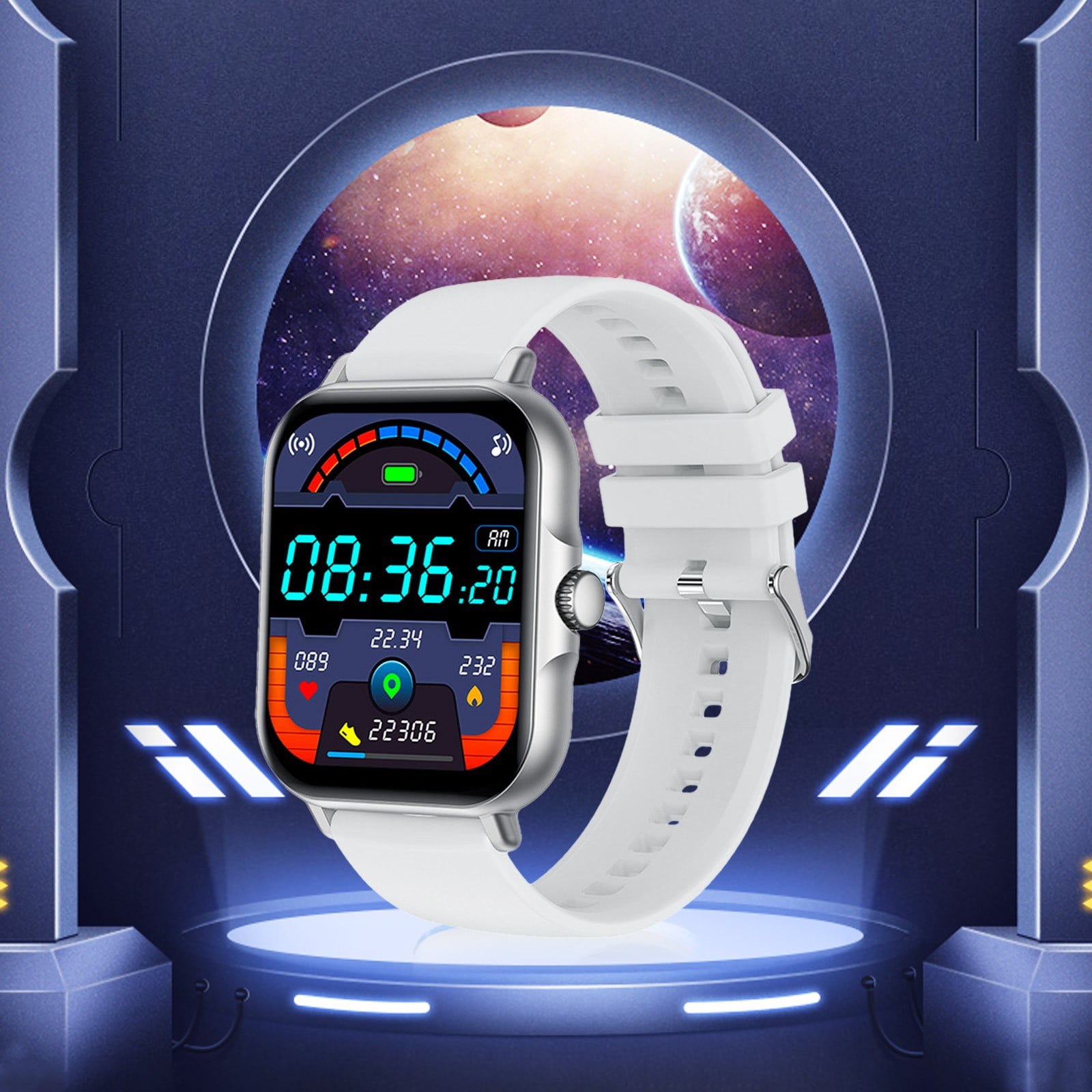 Exquisite Large Dial 1.83 Display Smartwatch with Step Tracking, S8 ...