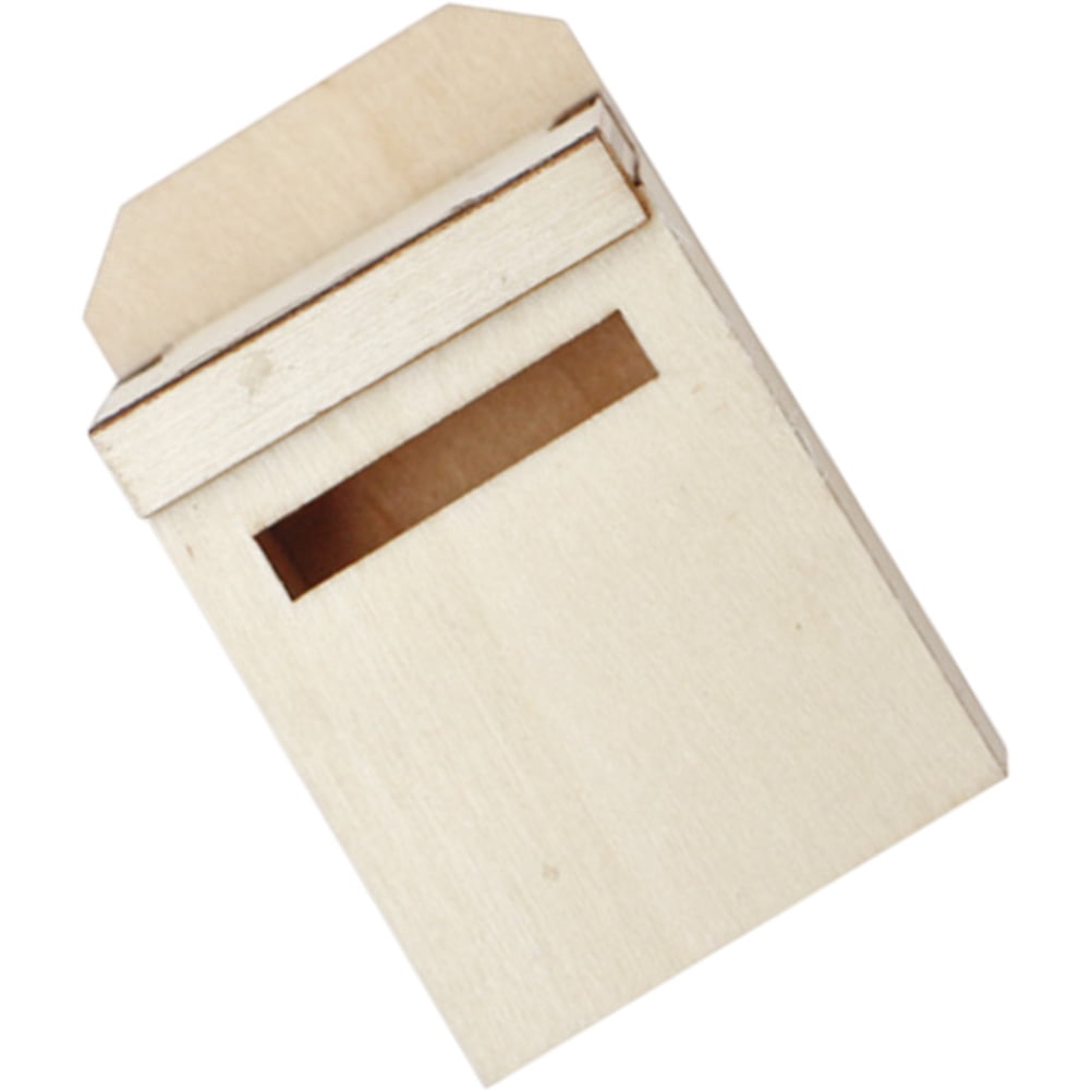 Exquisite Micro Flips Mailbox Miniature Wooden Mailbox Mini House ...
