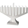 Zion Judaica Menorah LED Electric, Metallic Silver, USB Battery ...