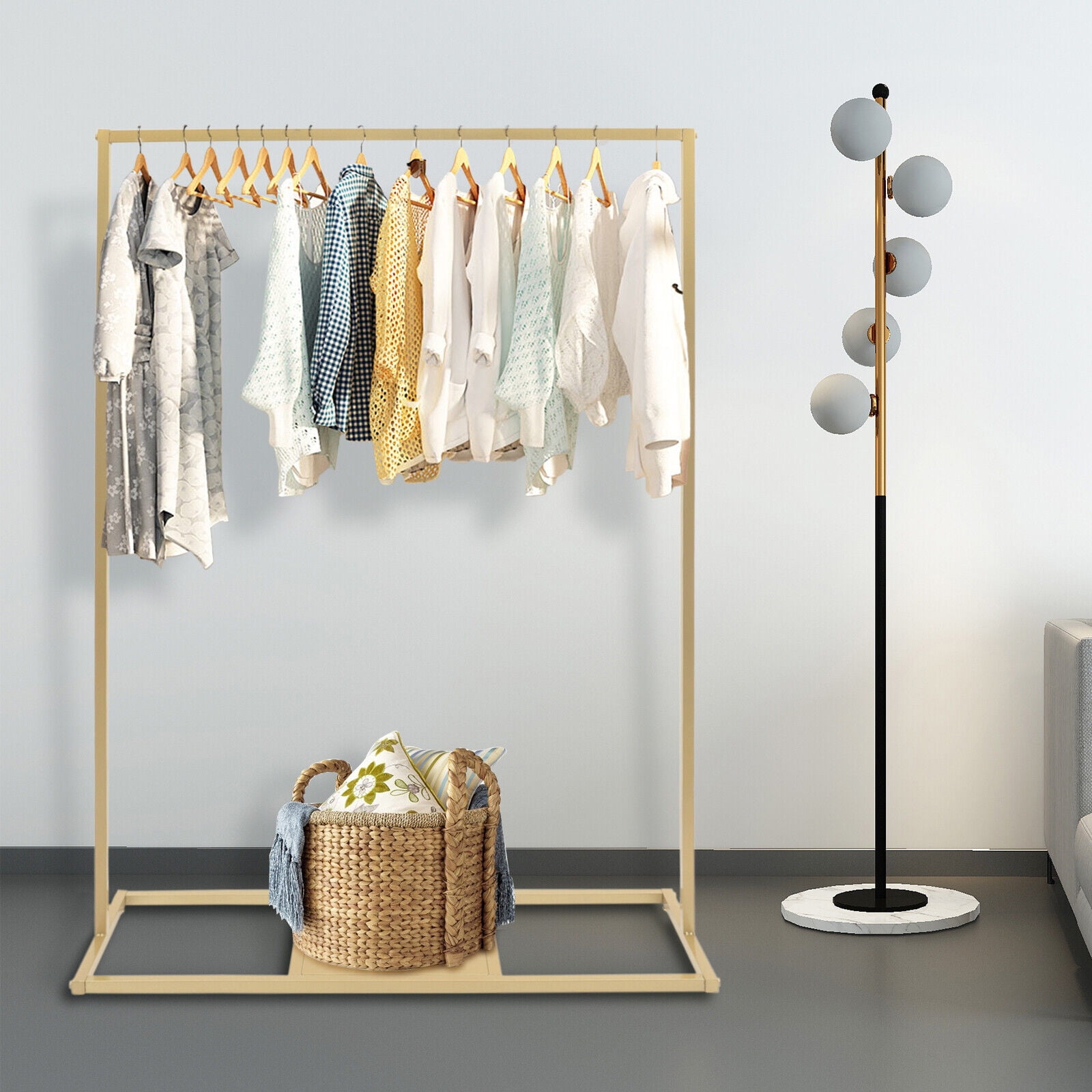 Exquisite Modern Golden Clothes Rack Garment Rack 88lbs 47*16*63 ...