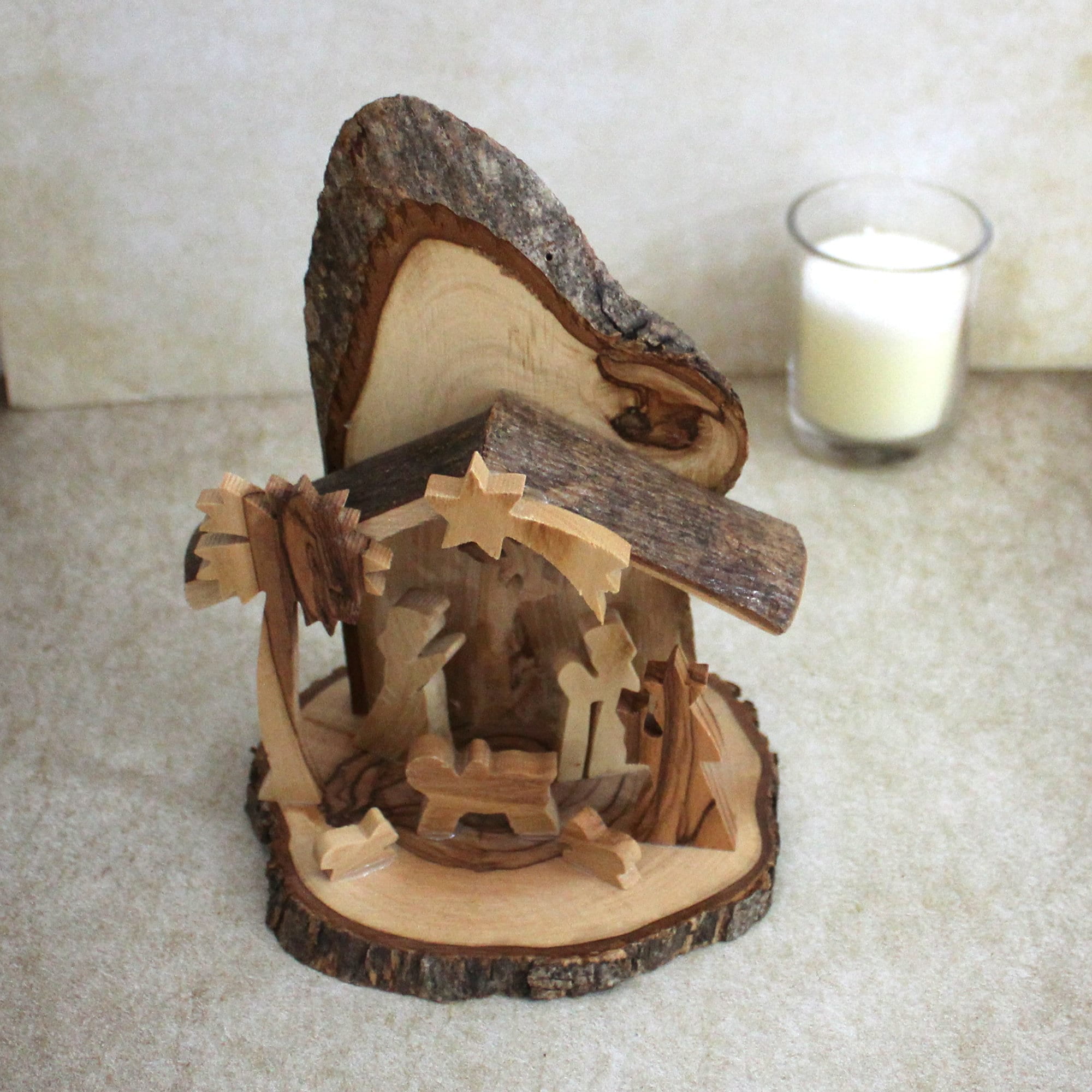 Exquisite Nativity Wonder in Premium Olive Wood - Religious Keepsake ...