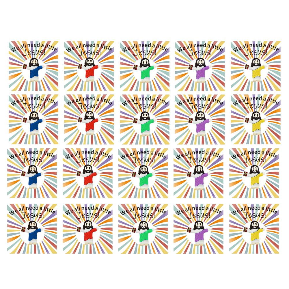 Exquisite PVC Jesus Statue Cards - 5/20/50 Pack - Red, Yellow, Green ...