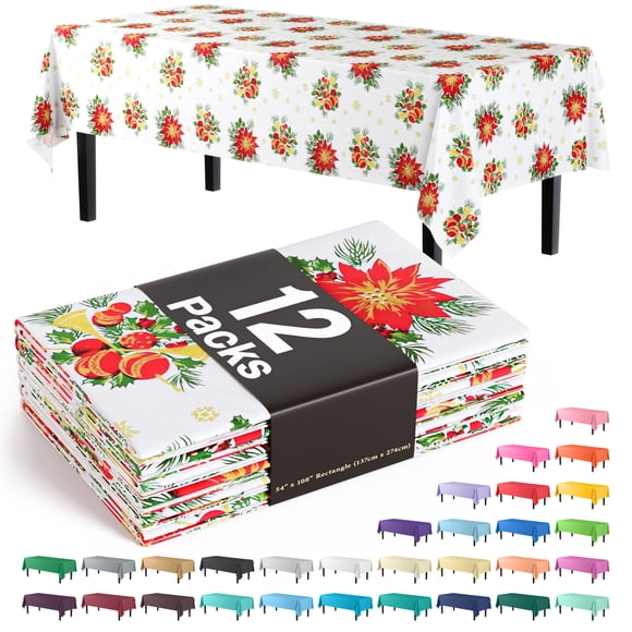 Tablecloth Bulk Packs in Plastic Tablecloths - Walmart.com