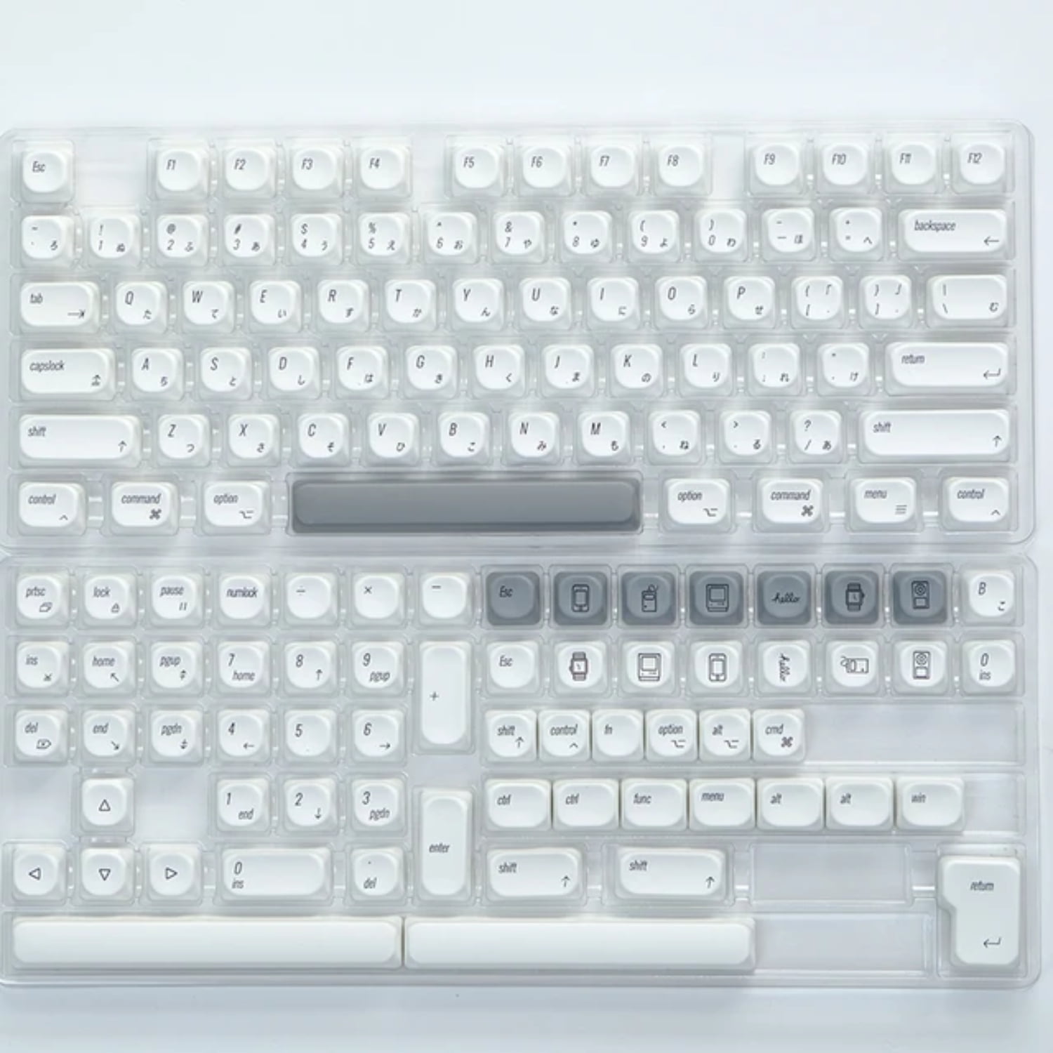 ”Exquisite and Radiant Glimmer MOA KOA Profile PBT Keycaps Set ...