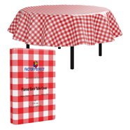 Efavormart 132" Seamless Premium Polyester Table Linens Round ...