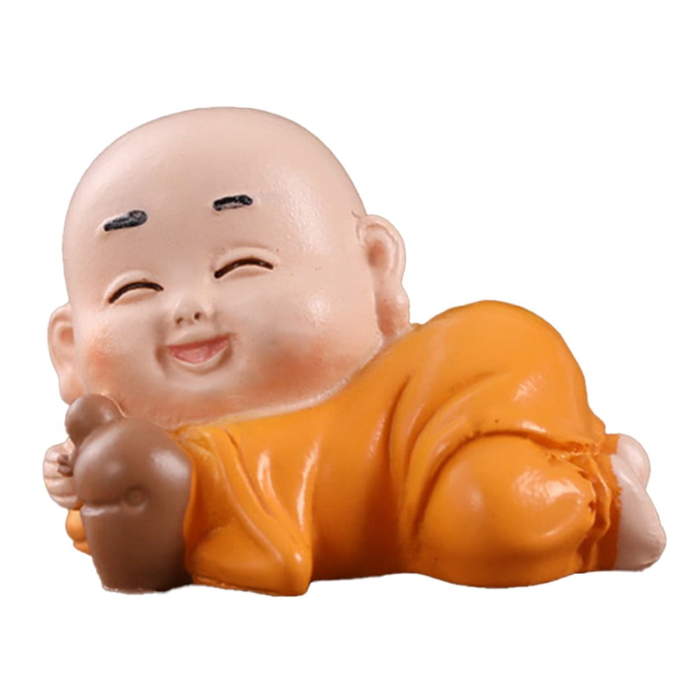 Exquisite Resin Crafts: Enhance Your Garden with Little Monk Miniature ...