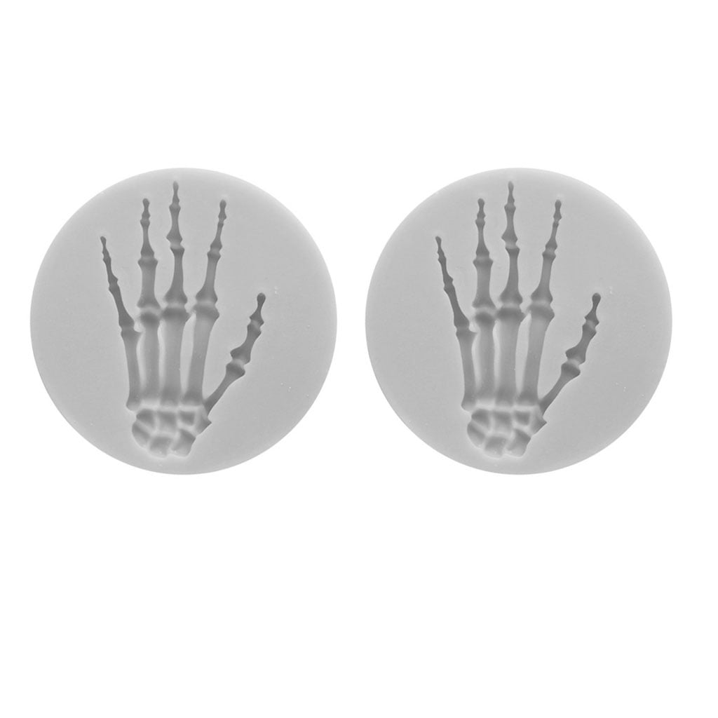 Exquisite Skeleton Hand Mold Craft Cake Chocolate Clay Soap Decorating ...