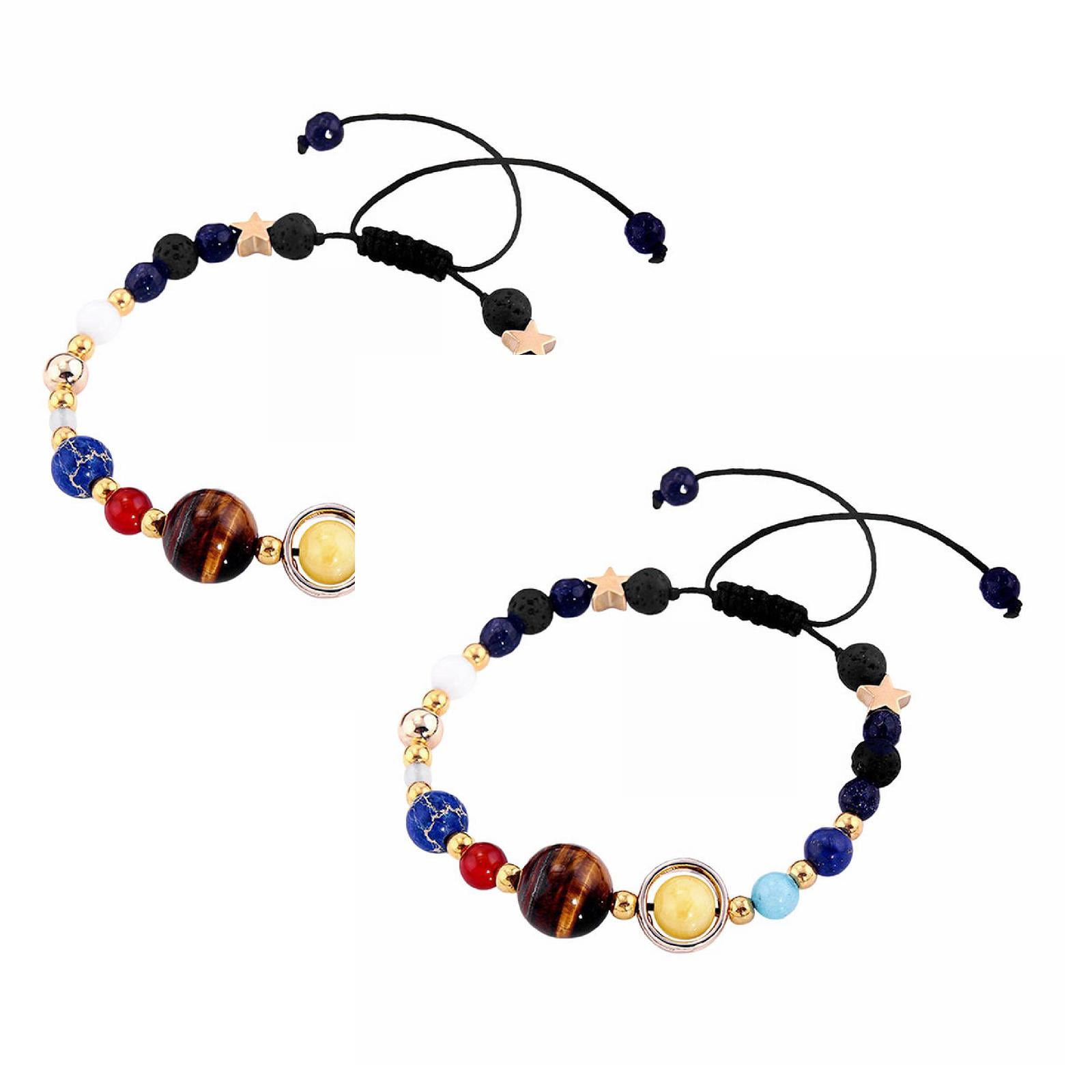 Exquisite Solar System Bracelet Universe Galaxy The Planets Guard Star ...
