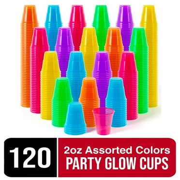 EDI Reusable Hard Plastic Party Cups - 9 Oz. Colorful Disposable ...