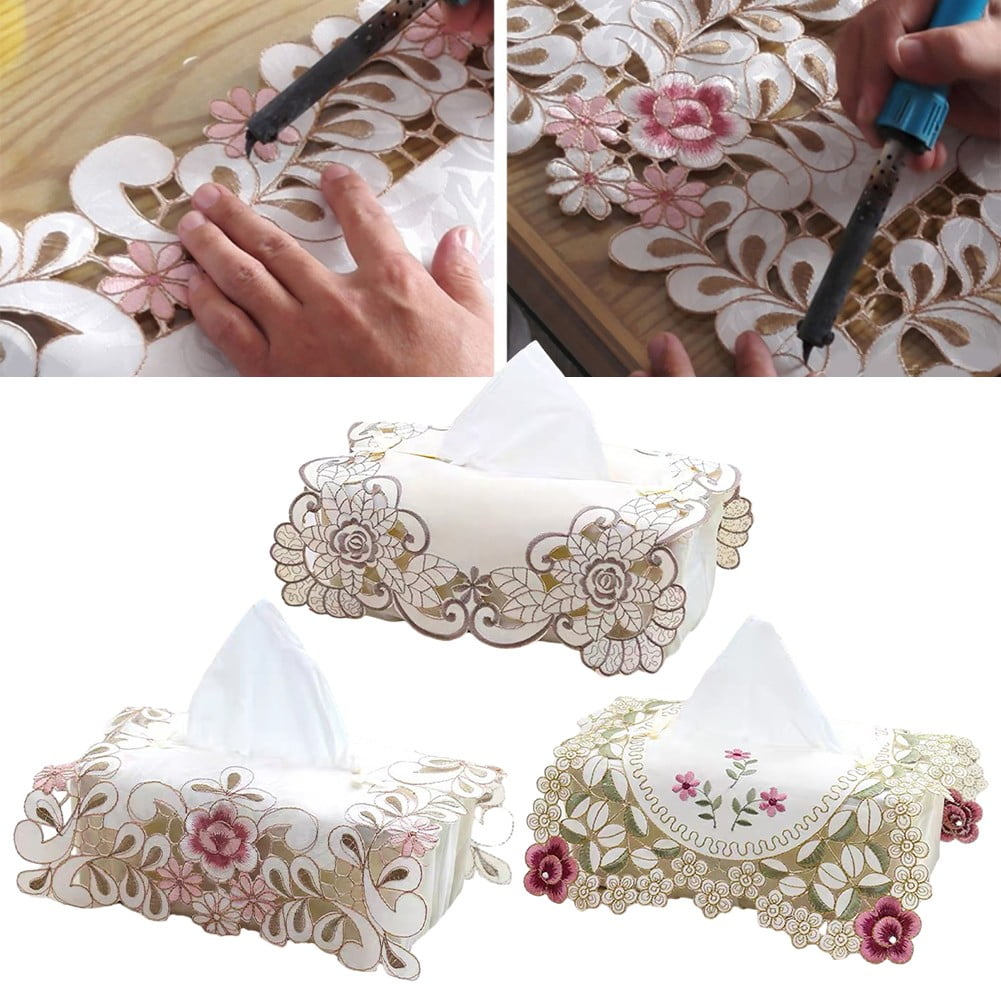 Exquisite Vintage Lace Fabric Tissue Box Cover European Style ...