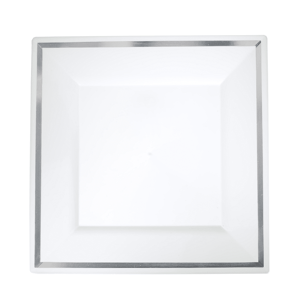 Exquisite Wedding & Party Dinnerware, Disposable Plastic Square Dinner ...