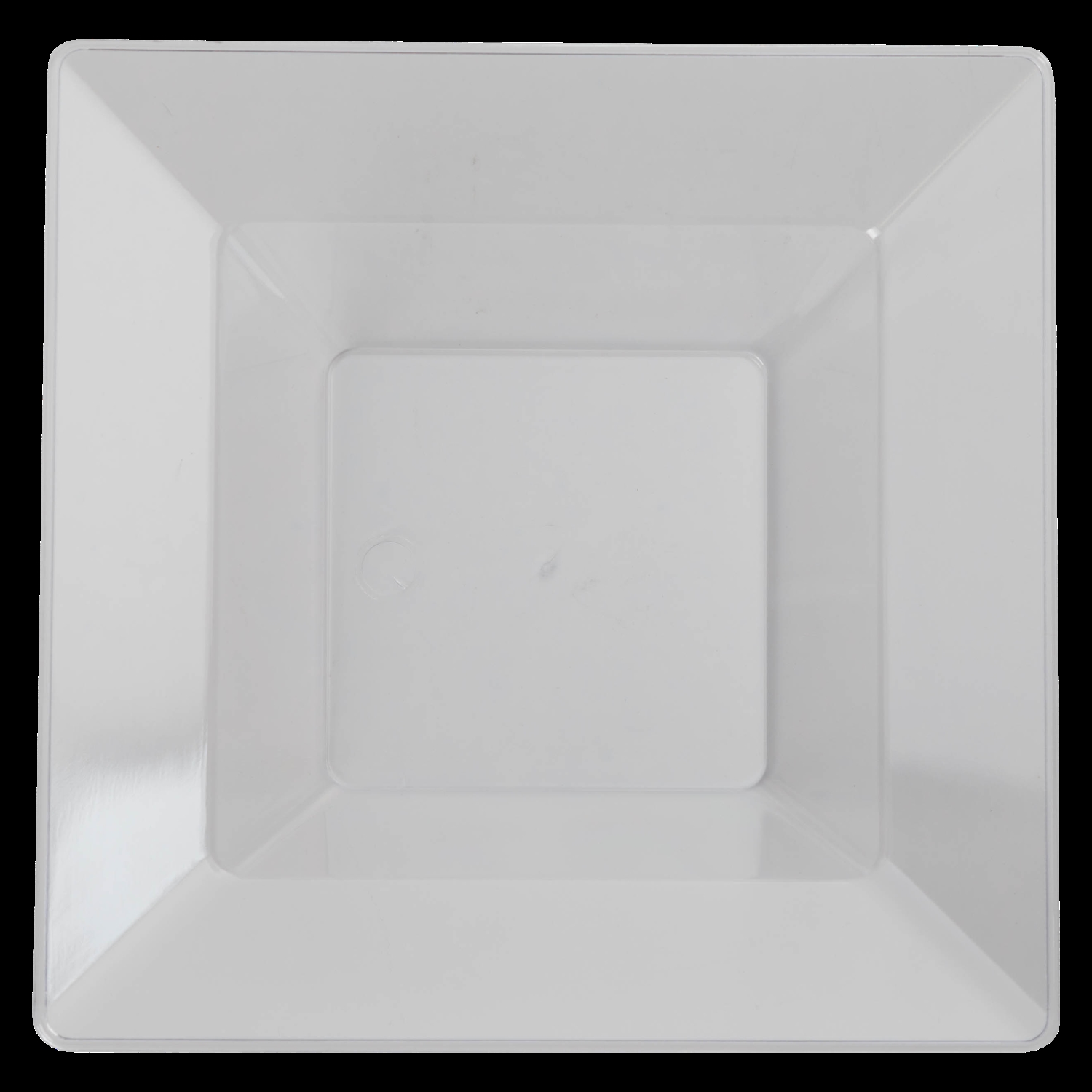Lillian Plastic Dinnerware Square Plastic Plate, 10 3/4", Pearl, 10 Ct ...