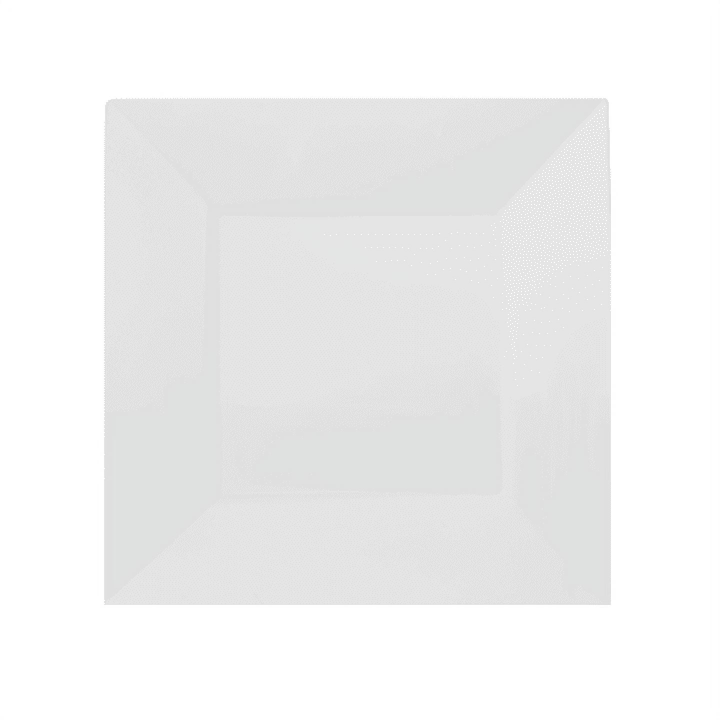 Exquisite Wedding & Party Dinnerware, Disposable Plastic Square Salad ...