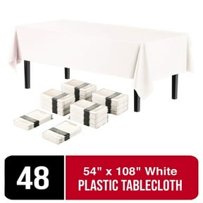 White Disposable Tablecloths