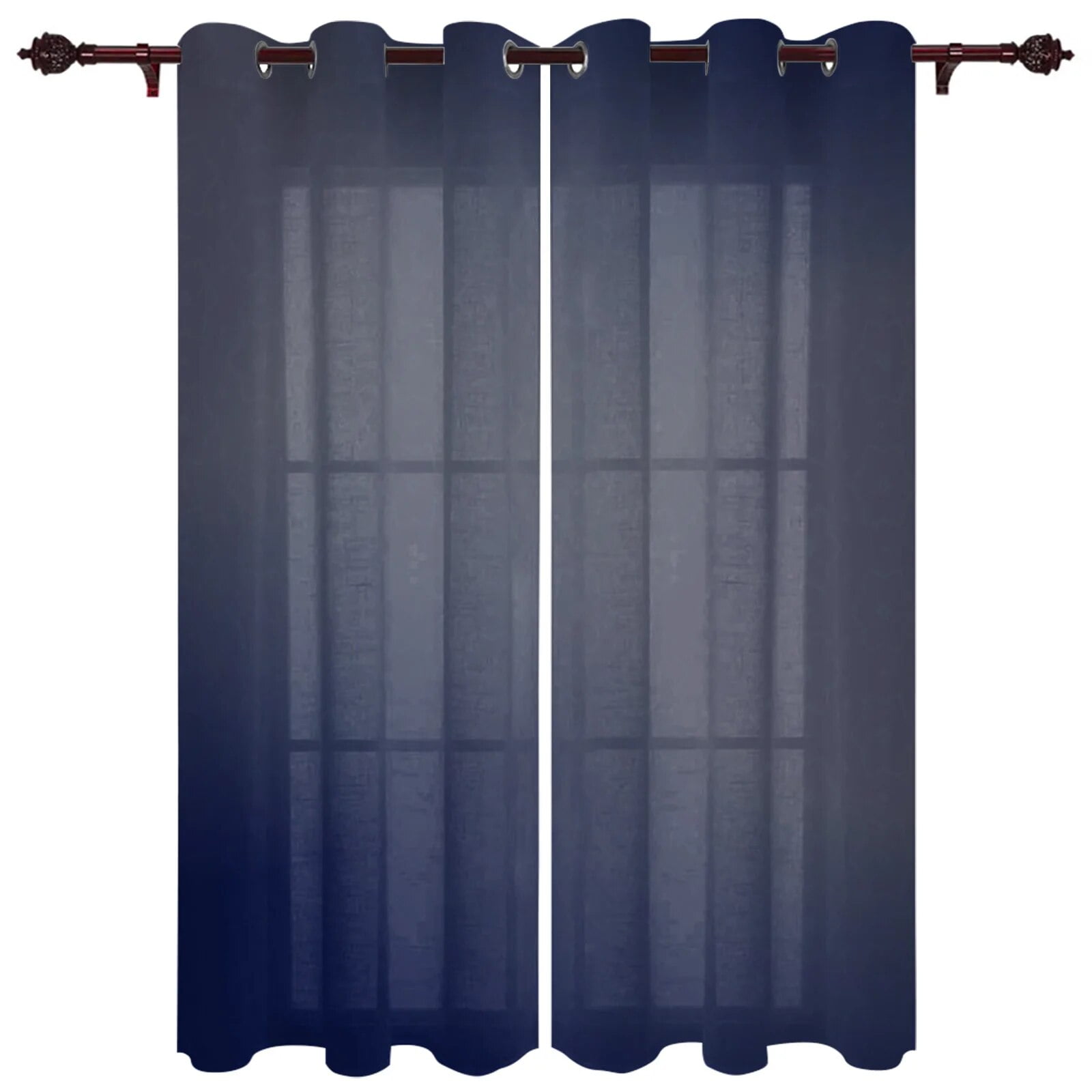 Exquisite Window Curtain Gradient Watercolor Fresh Boys And Girls ...