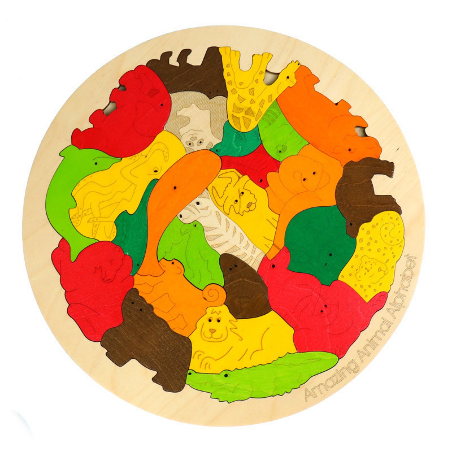 Exquisite Wooden Multi-layer Puzzles 3-6 Years Old Children Education ...