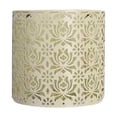 Exquisite Wrought Candle Holder with Floral Embossed Design for Garden ...