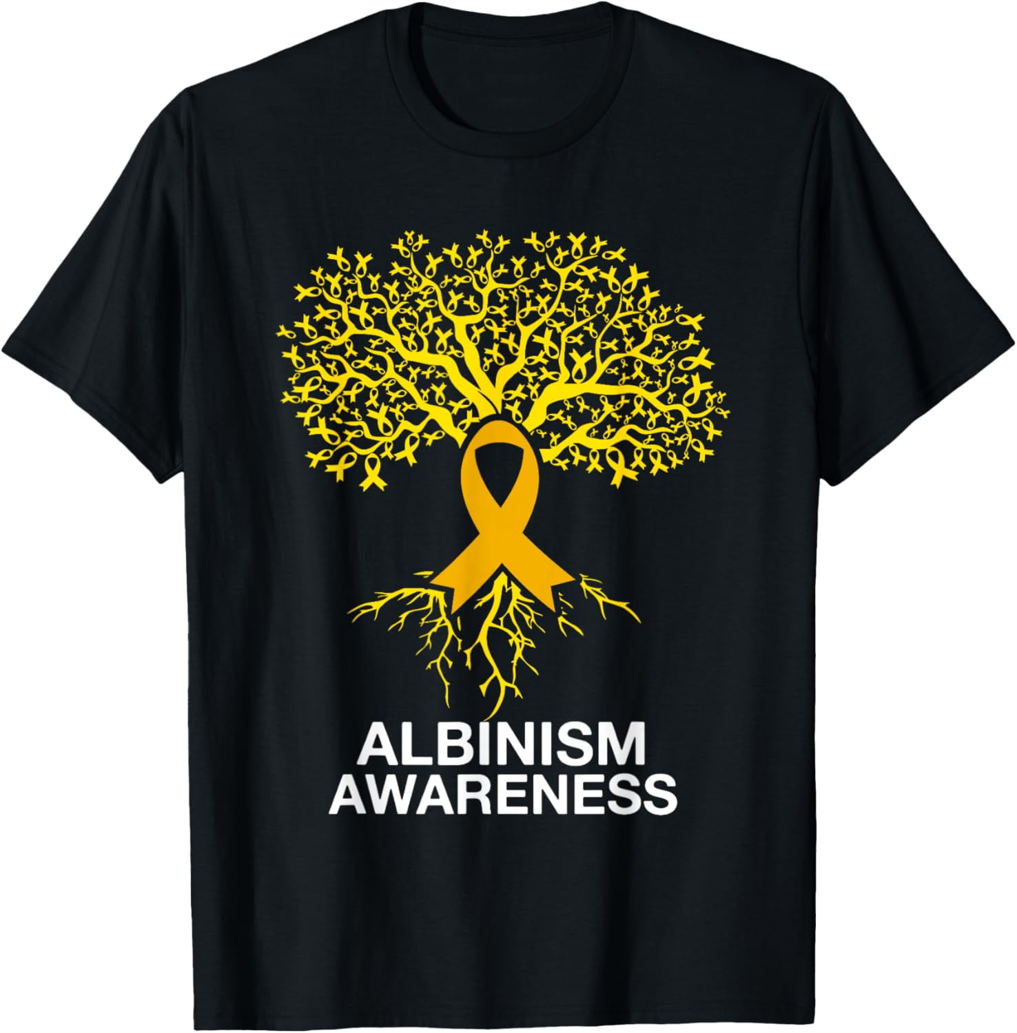 Exquisite and comfortable-Albinism Awareness Tree Warrior Yellow Ribbon ...