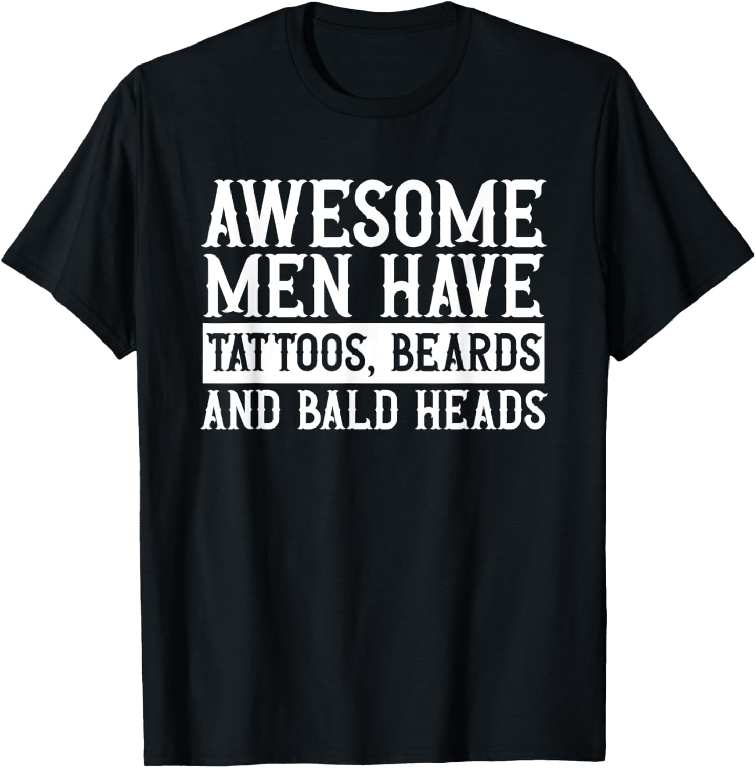 Exquisite and comfortable-Bald Head Tattoos Baldness Beard Bald Guy T ...