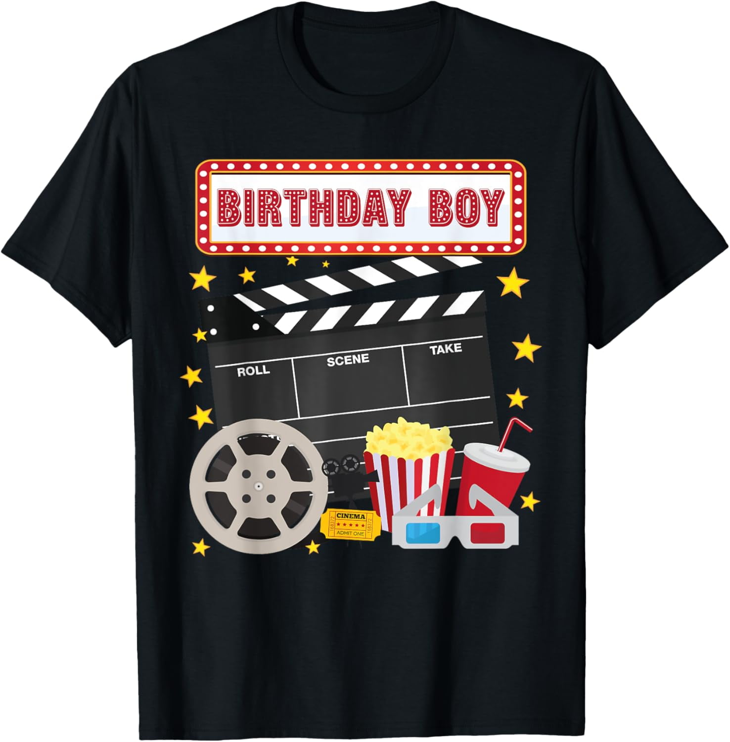 Exquisite and comfortable-Birthday Boy Crew Movie Night Theme Matching ...