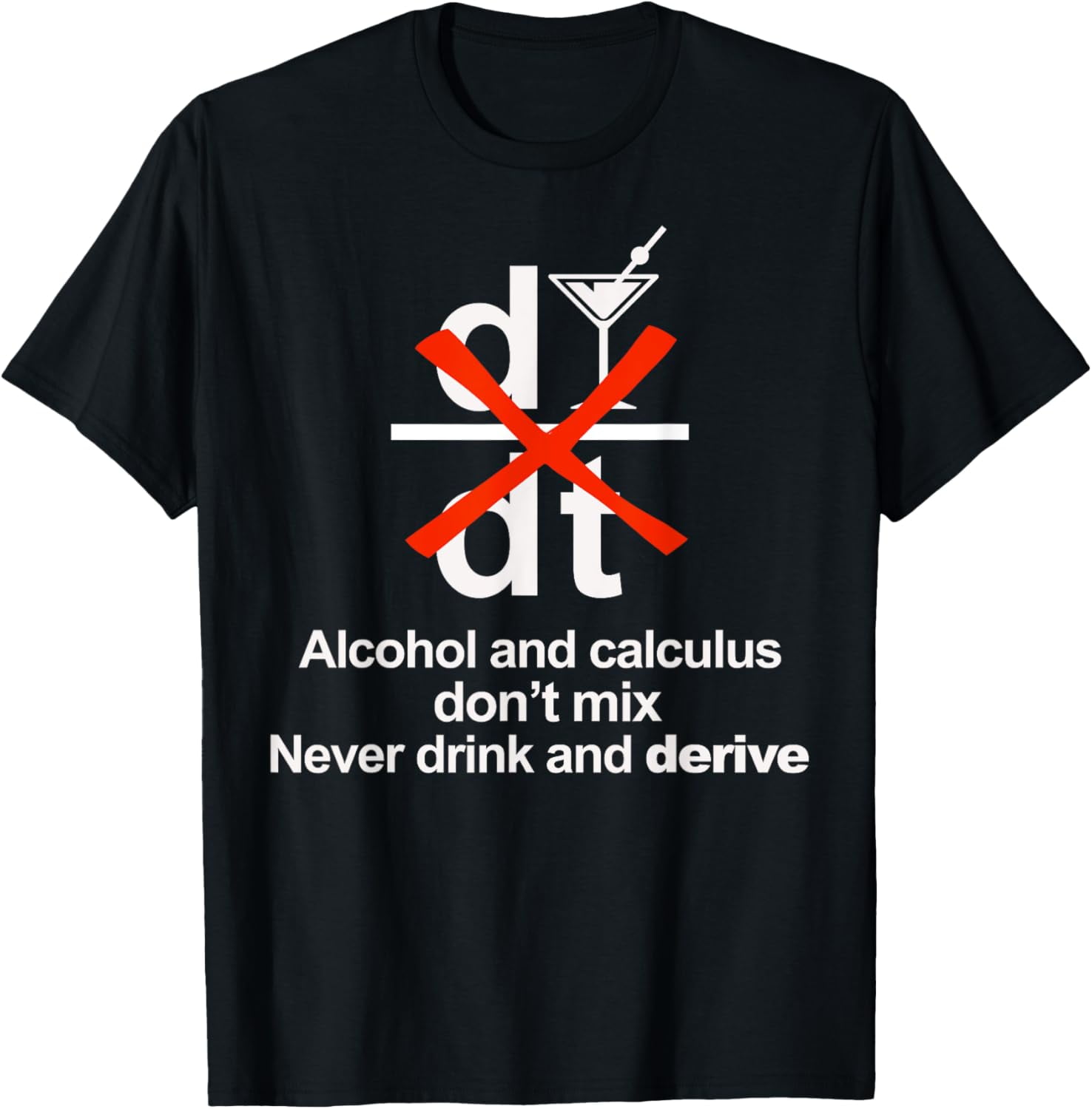 Exquisite and comfortable-Calculus Don't Drink and Derive T-Shirt ...