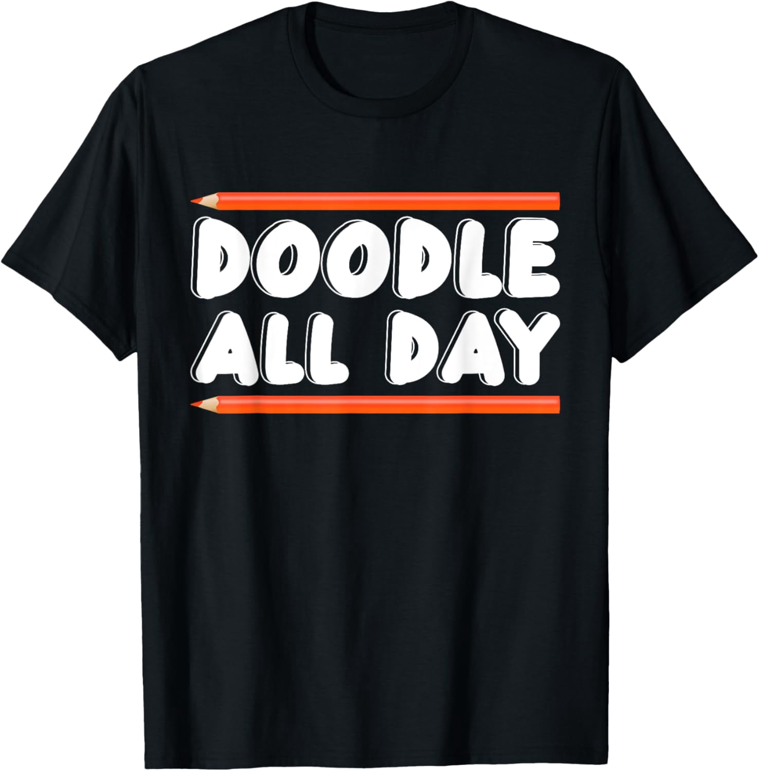 Exquisite and comfortable-Doodle All Day Drawing T-Shirt - Walmart.com
