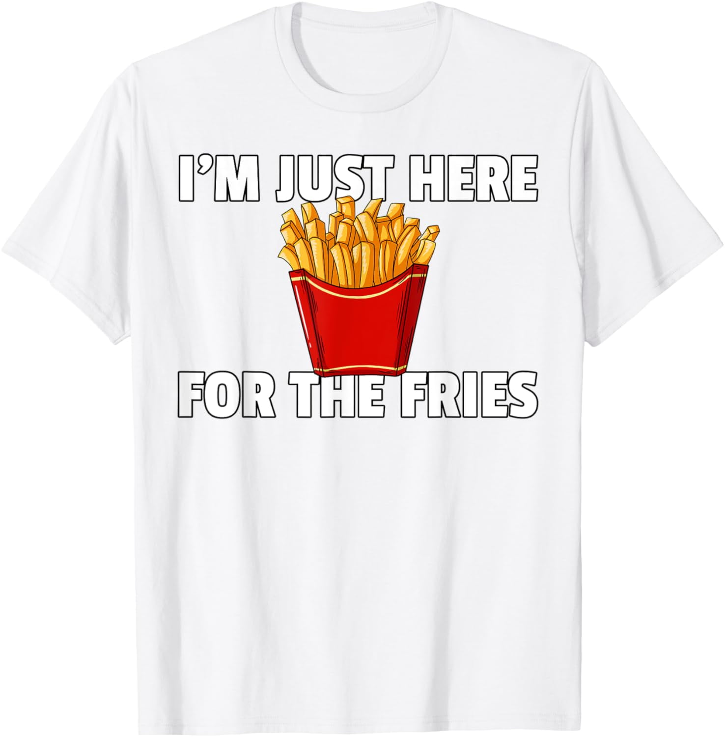 Exquisite and comfortable-French Fries Extra Hot Fry T-Shirt - Walmart.com