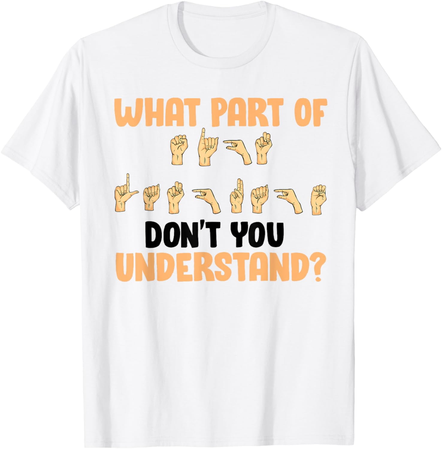 Exquisite and comfortable-Funny American Sign Language Gift For Men ...