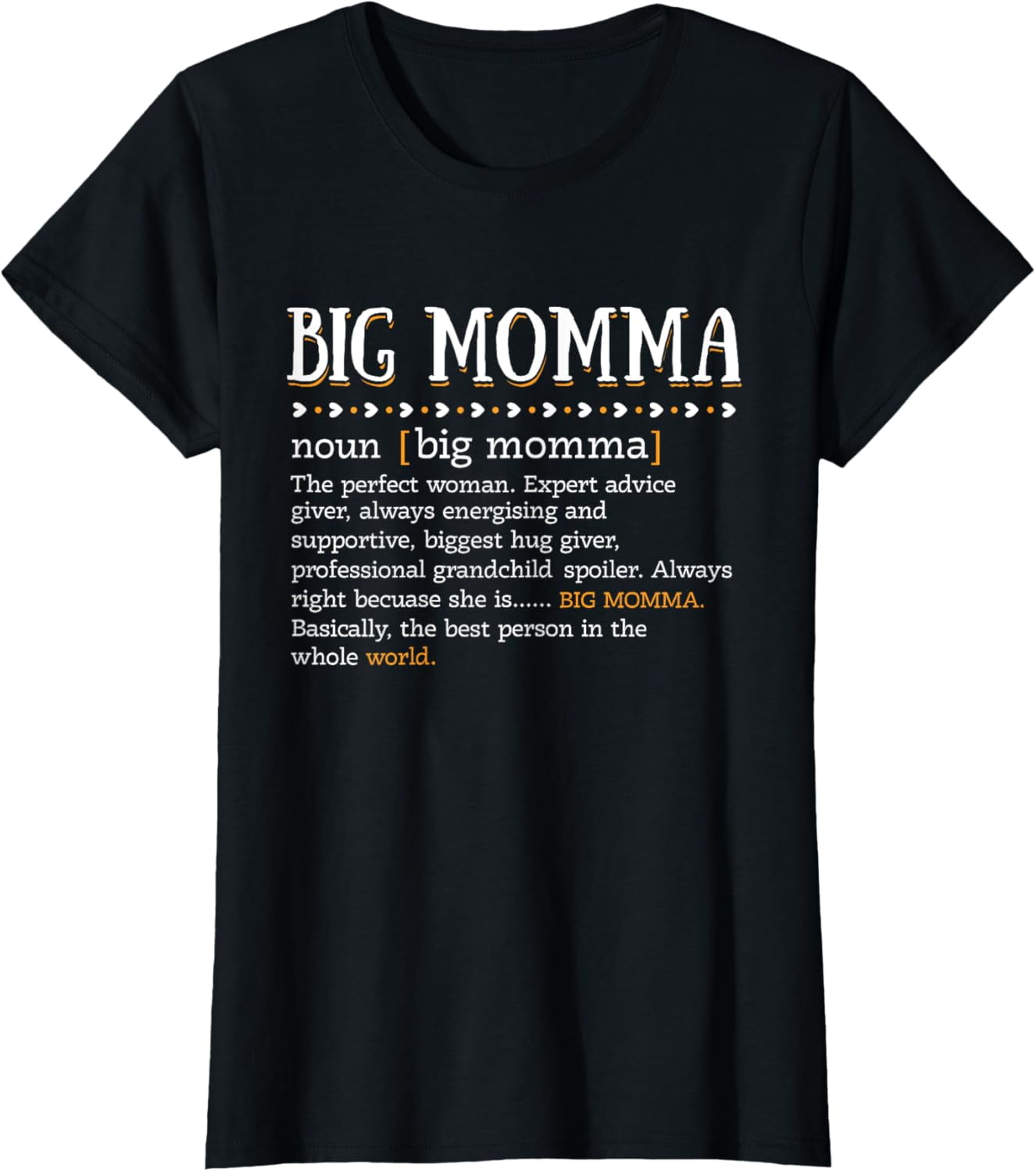 Exquisite and comfortable-Funny BIG MOMMA Definition Cute Mom Grandma ...