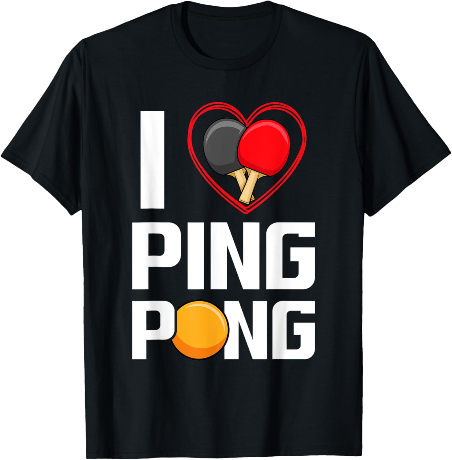 Exquisite and comfortable-I Love Ping Pong Paddle Racket Sports Table ...