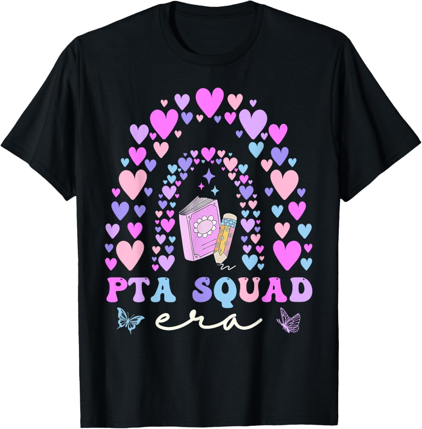 Exquisite and comfortable-In My PTA Squad Era Parent Teacher Volunteer Support Rainbow T-Shirt ...