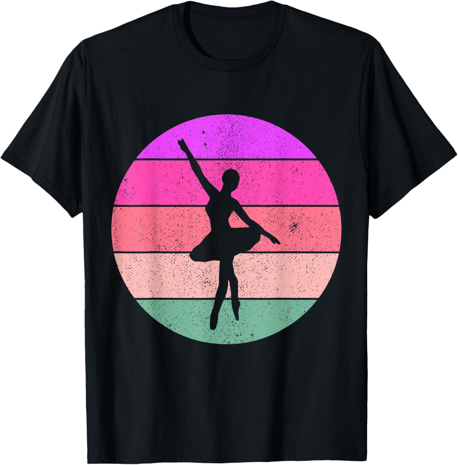 Exquisite and comfortable-Retro Ballet Vintage Ballerina Dance T-Shirt ...