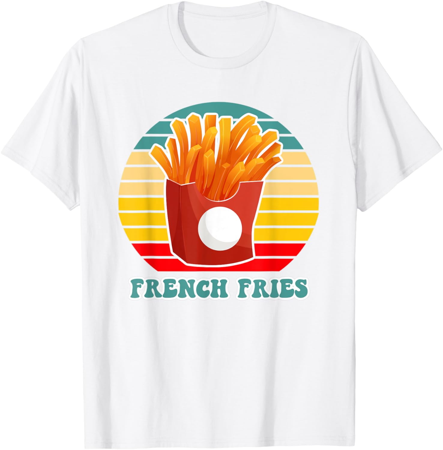 Exquisite and comfortable-Retro Sunset French Fries French Fry Gift For ...