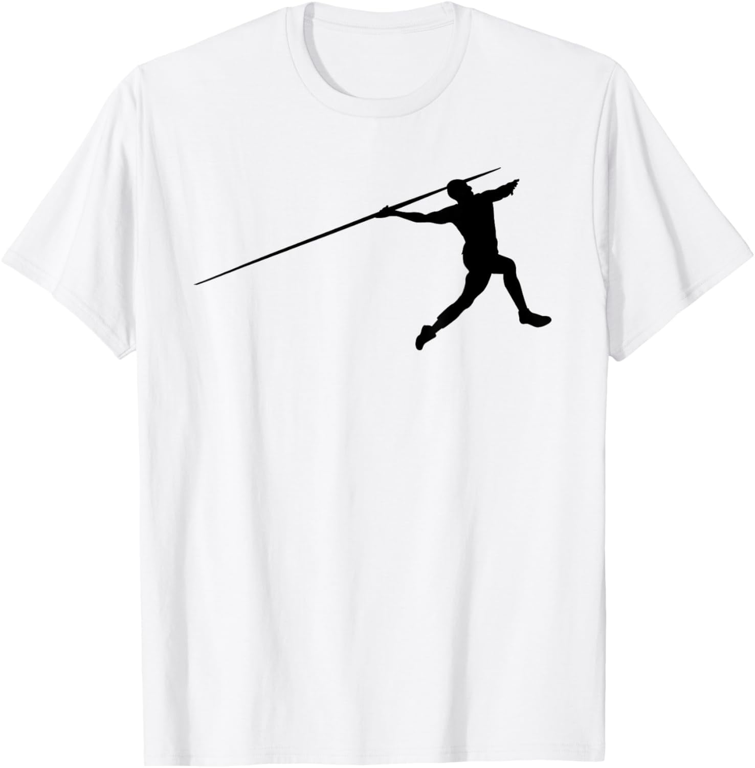 Exquisite and comfortable-Silhouette Javelin Javelineer Spear Thrower Track And Field T-Shirt ...