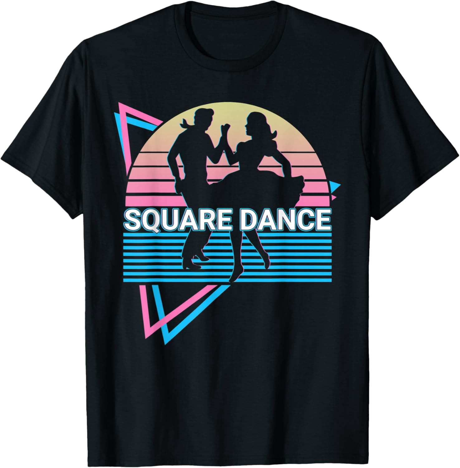 Exquisite and comfortable-Square Dance Square Dancing Retro T-Shirt ...