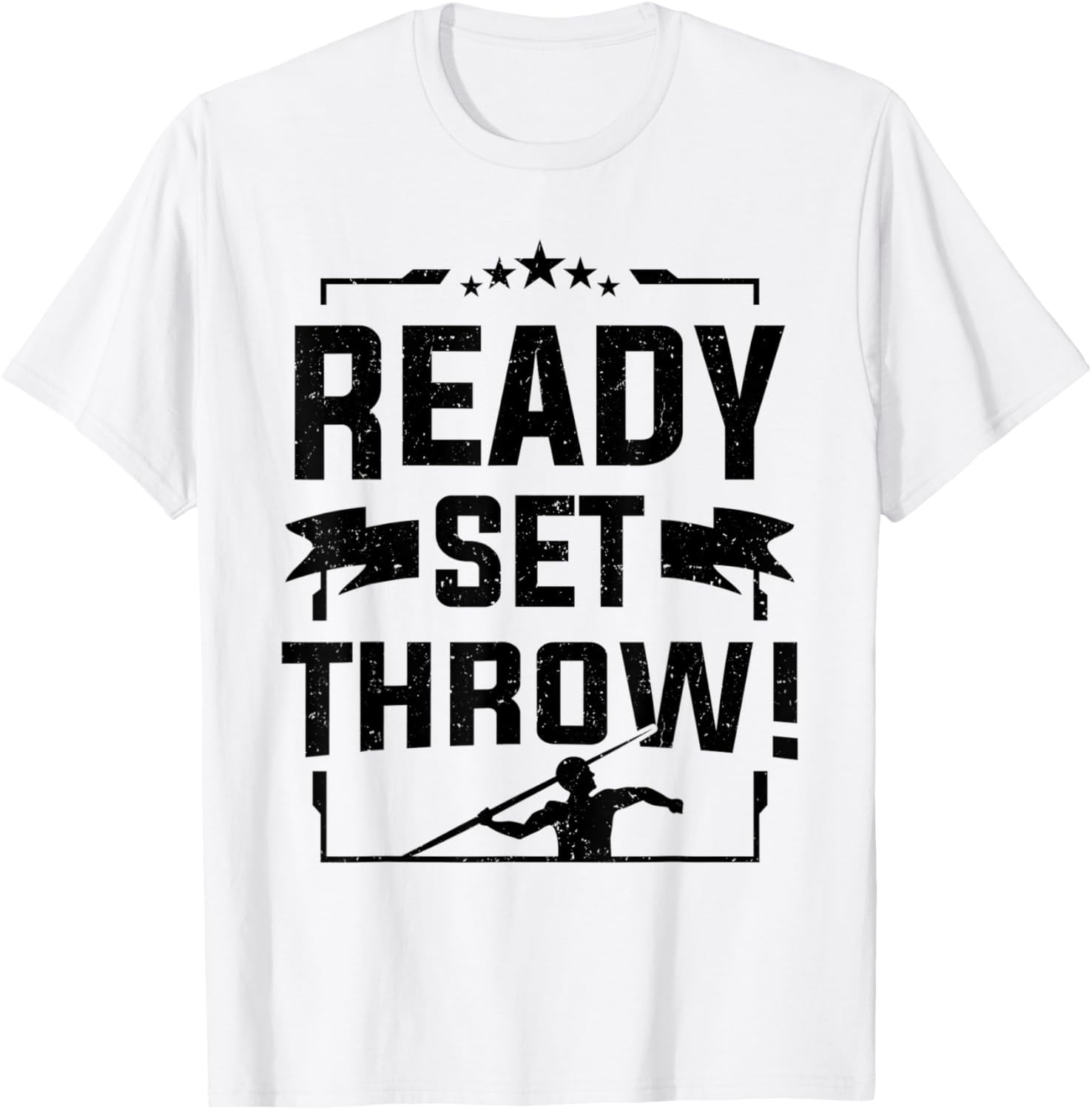 Exquisite and comfortable-Track And Field Javelin Thrower Spear Athletics Competition T-Shirt ...