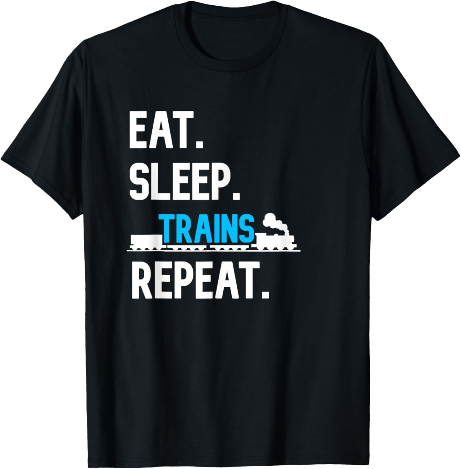 Exquisite and comfortable-Train Shirt For Boys Eat Sleep Trains Repeat ...