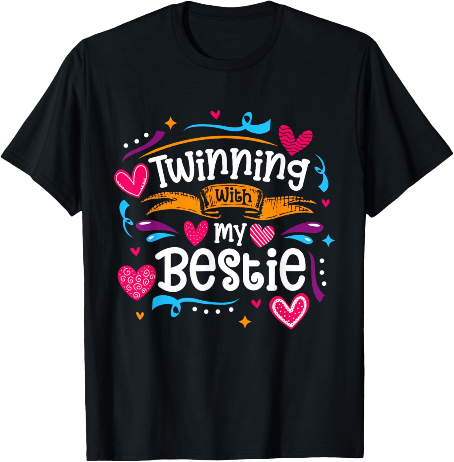 Exquisite and comfortable-Twinning Bestie Twins Day Friends Matching T ...