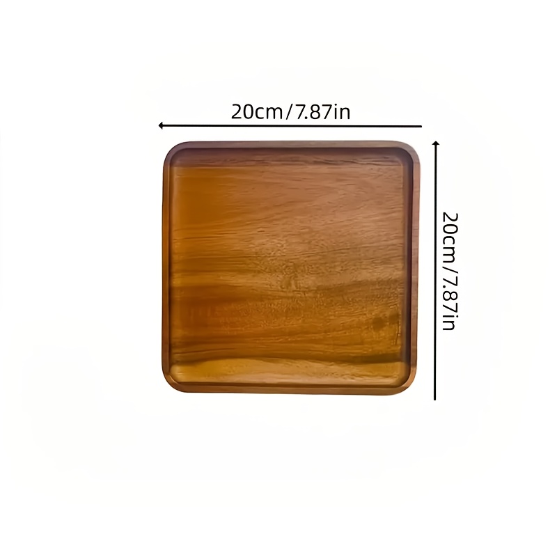 Exquisite large and small round, square wooden tray, used for hotel tea ...