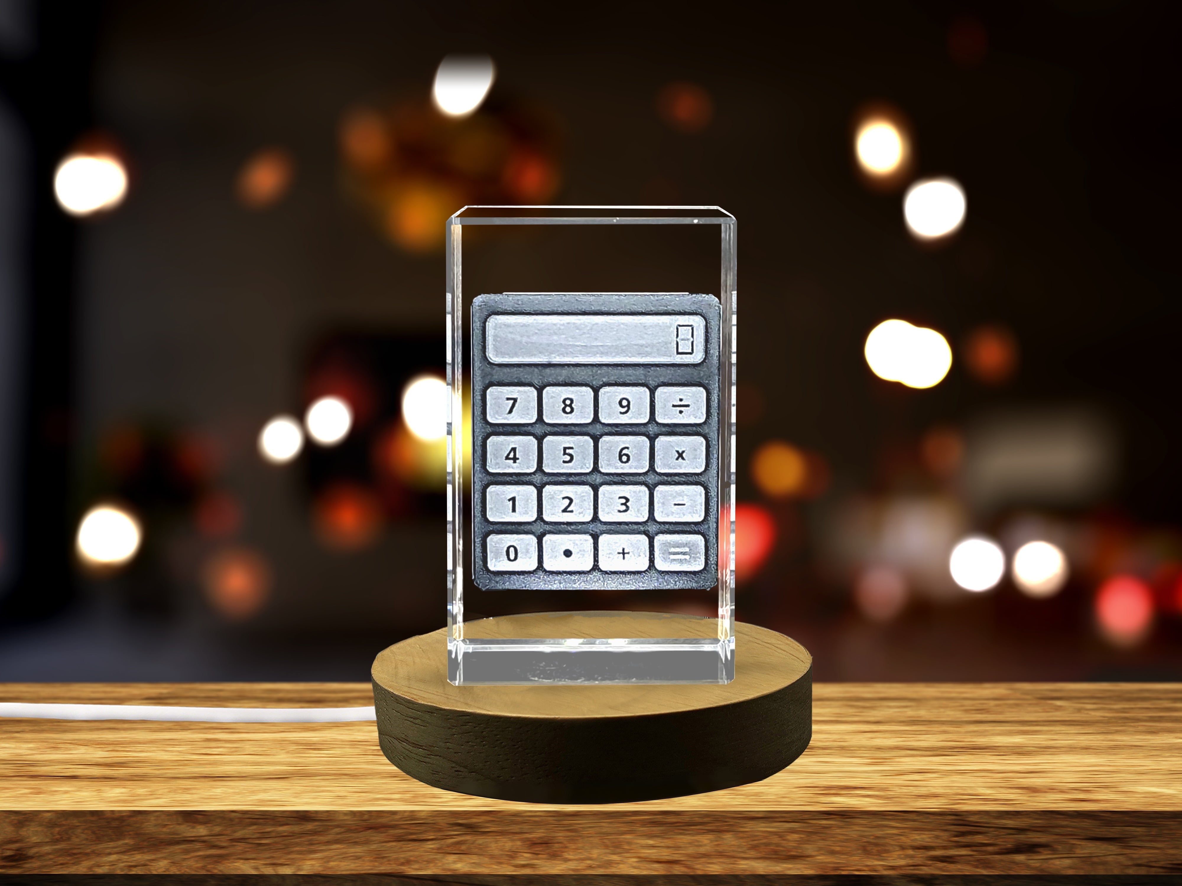 Exquisitely Detailed Crystal Calculator Sculpture - A Functional Work ...