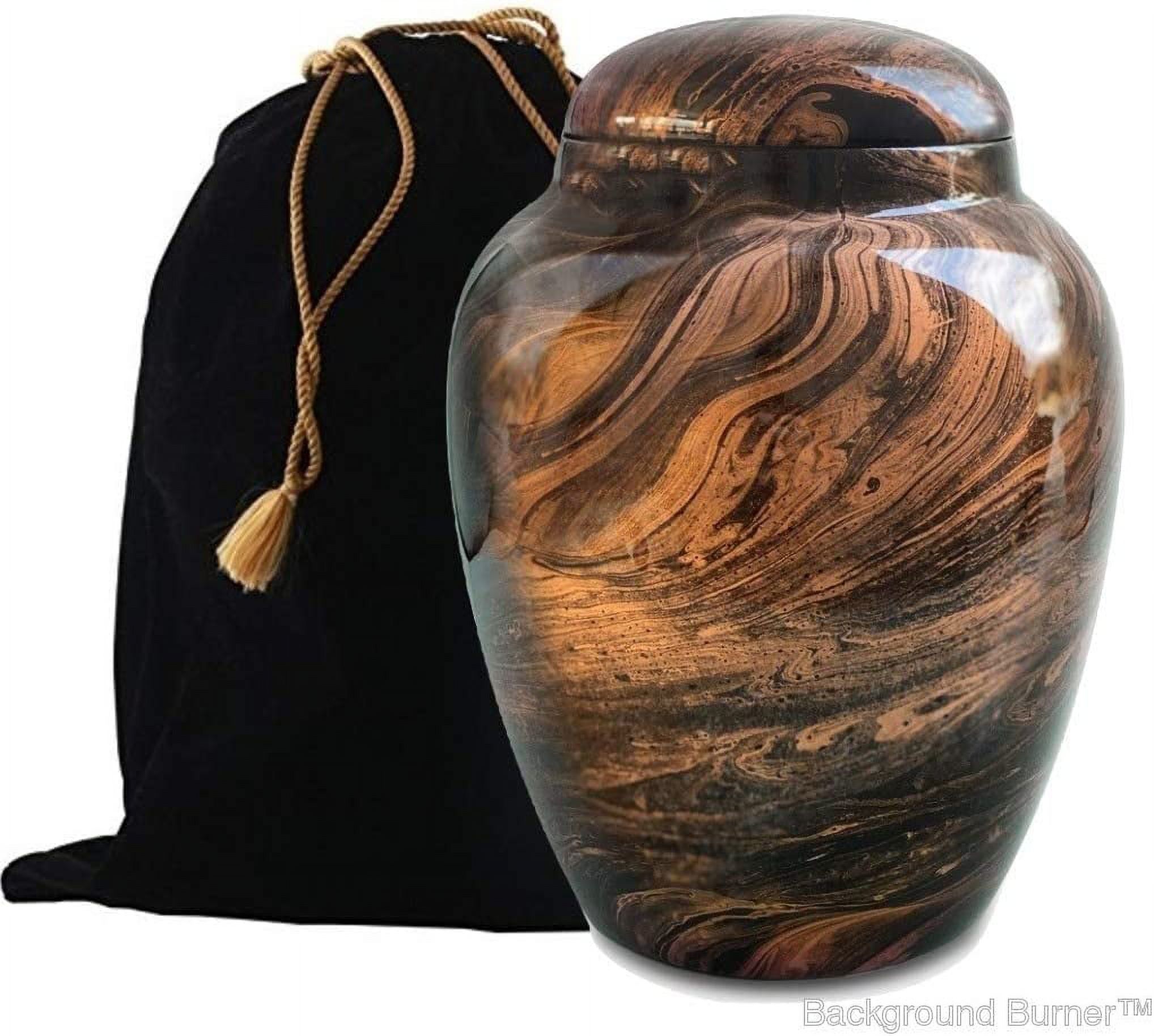 Exquisiteurns Fiber Glass Cremation Urn - Marbling Adult Urn ...
