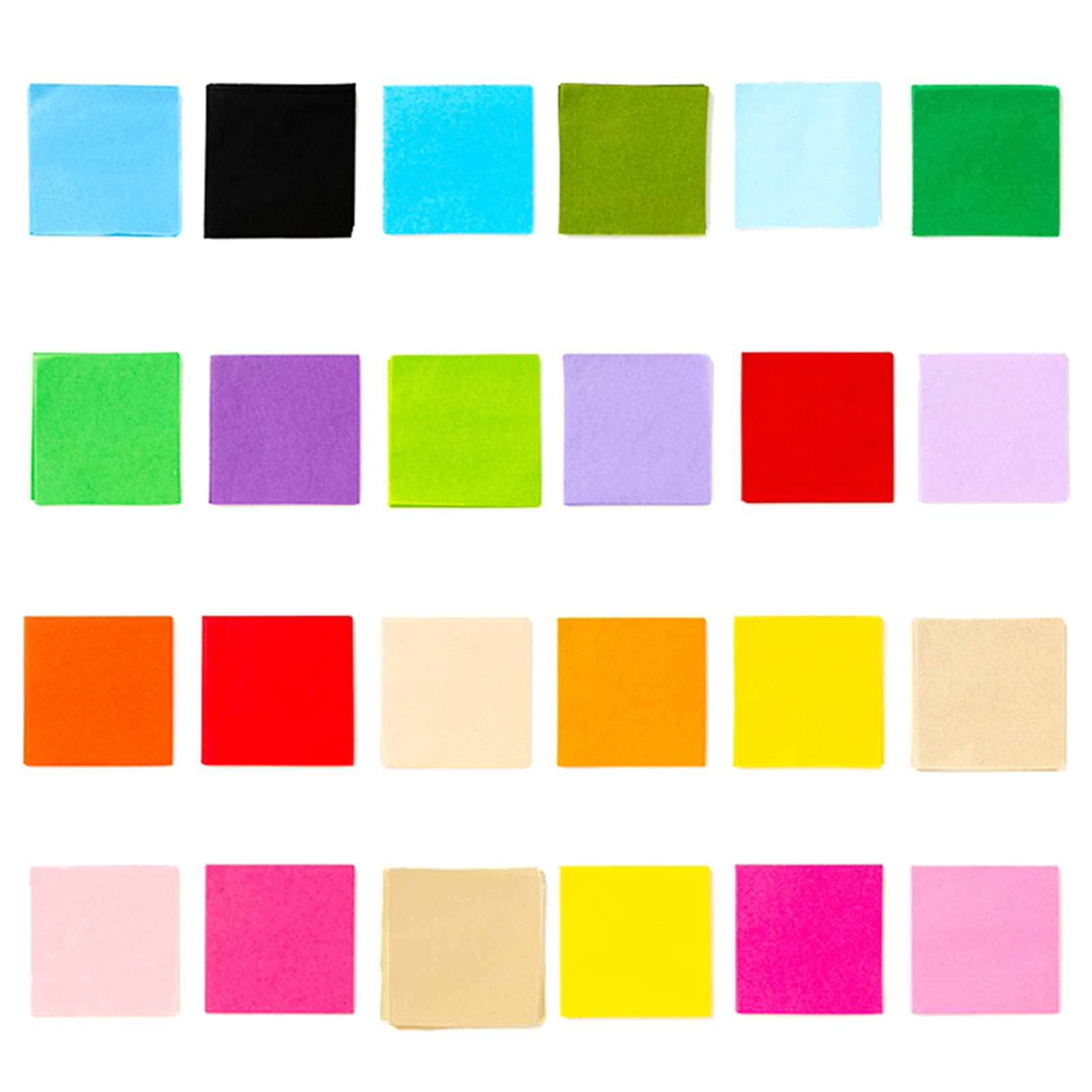 Exquiss 2400 Sheets Tissue KEF16 Paper Squares 4 inch Bulk 24 Colors ...